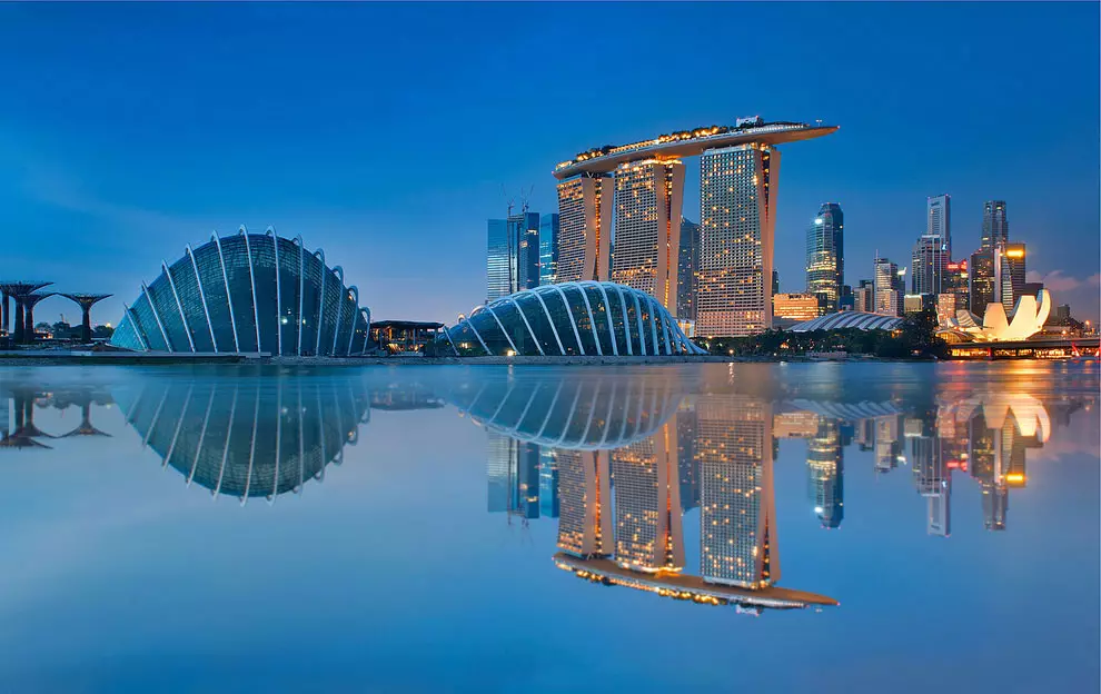 Tuine deur die baai: futuristiese kus tuine van Singapoer in lense;) 1900_3