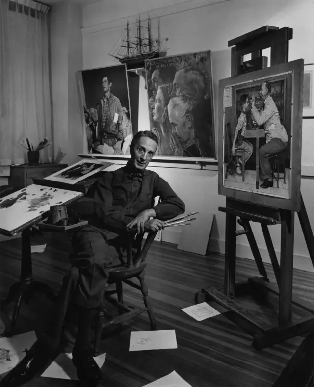 Norman Rockwell, 1956. Author Yusuf Karsh