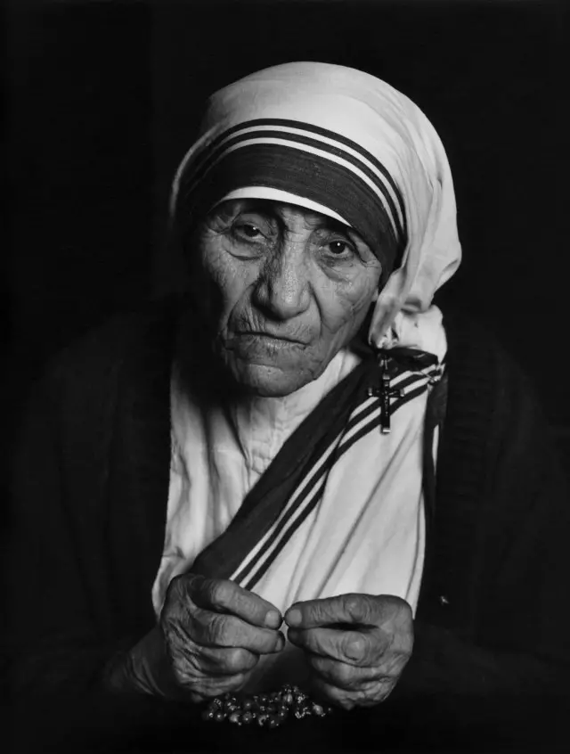 Móðir Teresa, 1988. Höfundur Yusuf Karsh