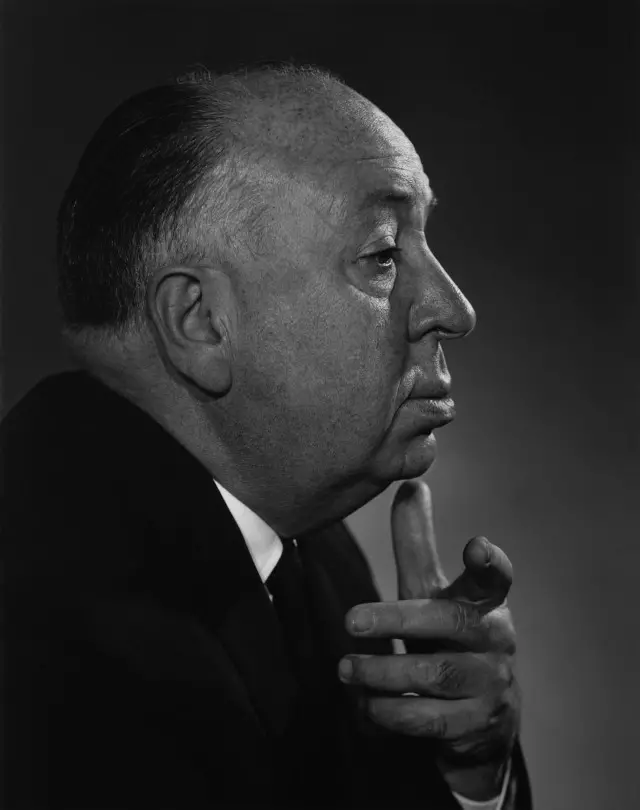 Alfred Hitchkok, 1960. Skrywer Yusuf Karsh