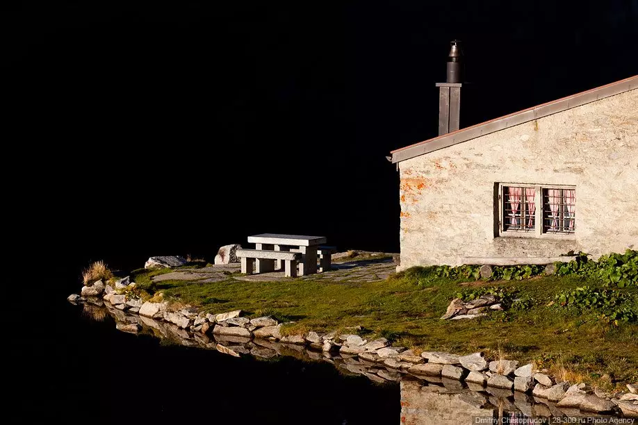 Pas Oberalp in Zwitserland. Foto's van Dmitry Chistoprudova 1989_13