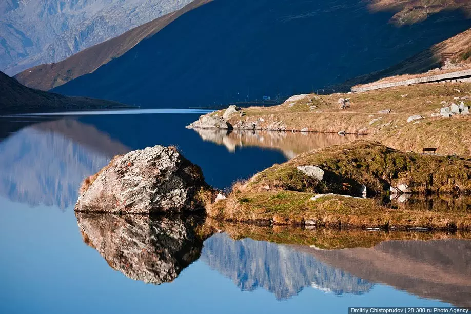 Pas Oberalp in Zwitserland. Foto's van Dmitry Chistoprudova 1989_15