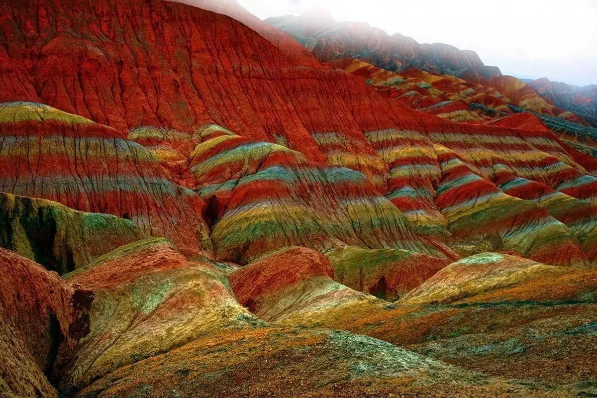 Κίνα Rainbow Hills - μια από τις πιο ασυνήθιστες πλάκες του πλανήτη 247_8