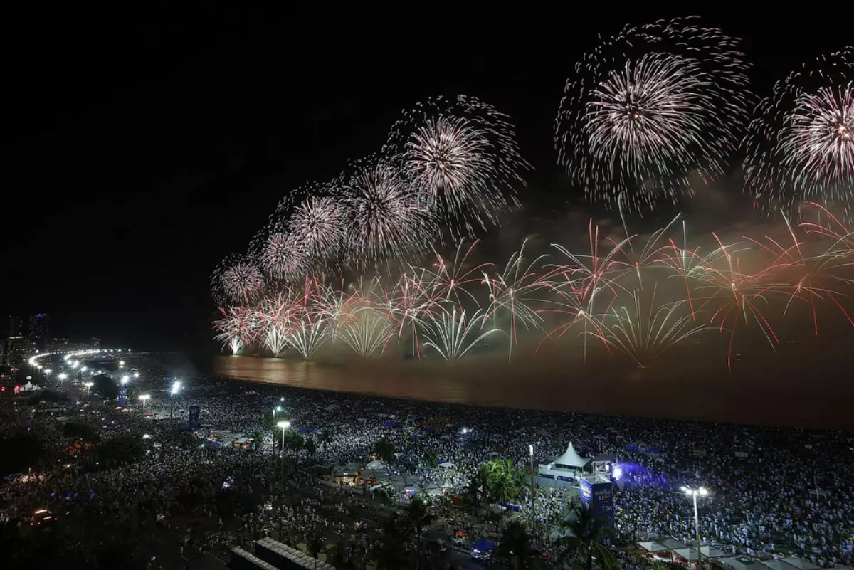 How did the new year 2020 celebrated in the world? 2694_10