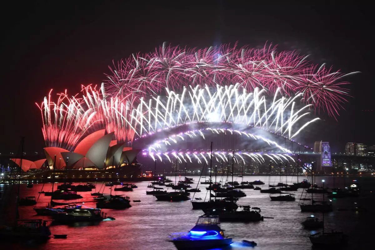 How did the new year 2020 celebrated in the world? 2694_14