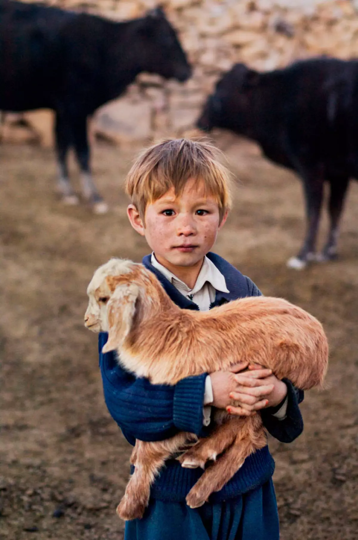 Hubungan khusus jalma sareng sato: fotografer Steve McCurry (Steve McCurry) 2887_2