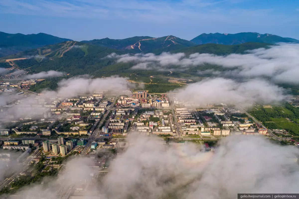 Yuzhno-Sakhalinsk bir yükseklikten - Japon mirası olan bir şehir: Glory Stepanova fotoğrafları 3159_30