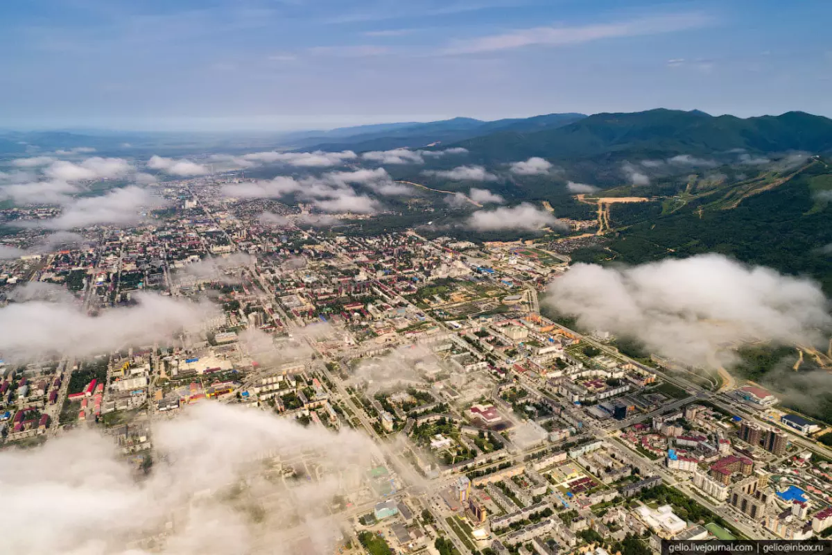 Yuzhno-Sakhalinsk bir yükseklikten - Japon mirası olan bir şehir: Glory Stepanova fotoğrafları 3159_32