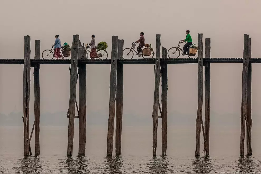 Burma: Die beroemde brug U BEIN. Foto's Anton Yermachkova 3360_30