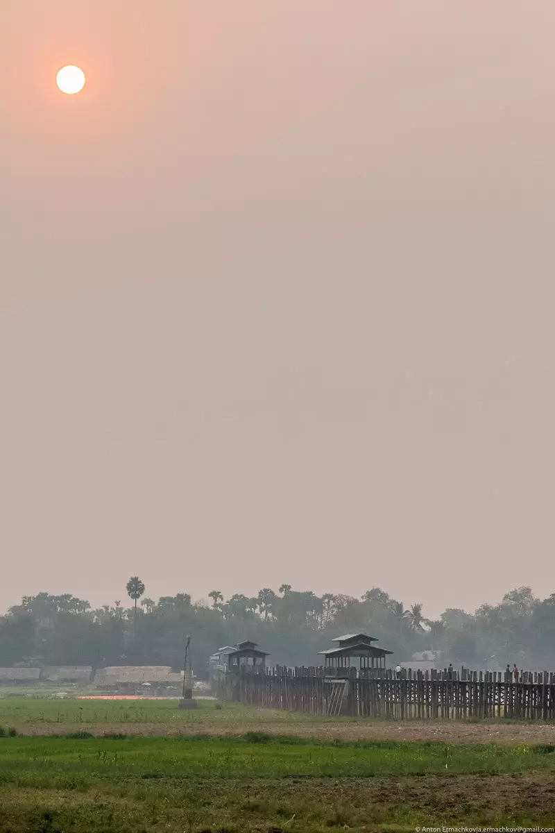 Burma: De ferneamde brêge U Bein. Fotos Anton Yermachkova 3360_4