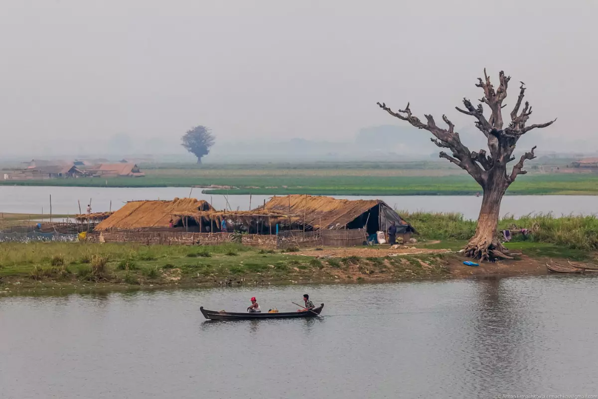 Burma: Mlatho wotchuka ude. Zithunzi Anton Yormachkova 3360_6