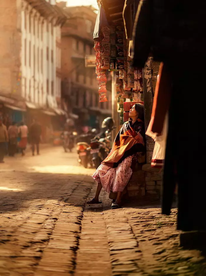 Mitaa ya Asia ya Kusini katika mionzi ya asubuhi katika picha za Ashrfee Arefin (Ashraful Arefin) 3364_1