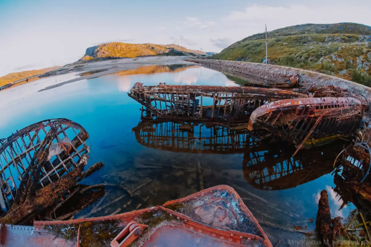 Bosiu le timetso ea Telsiberis sebakeng sa Murmansk sebakeng sa Lens Mary Mitrofanova 3456_1