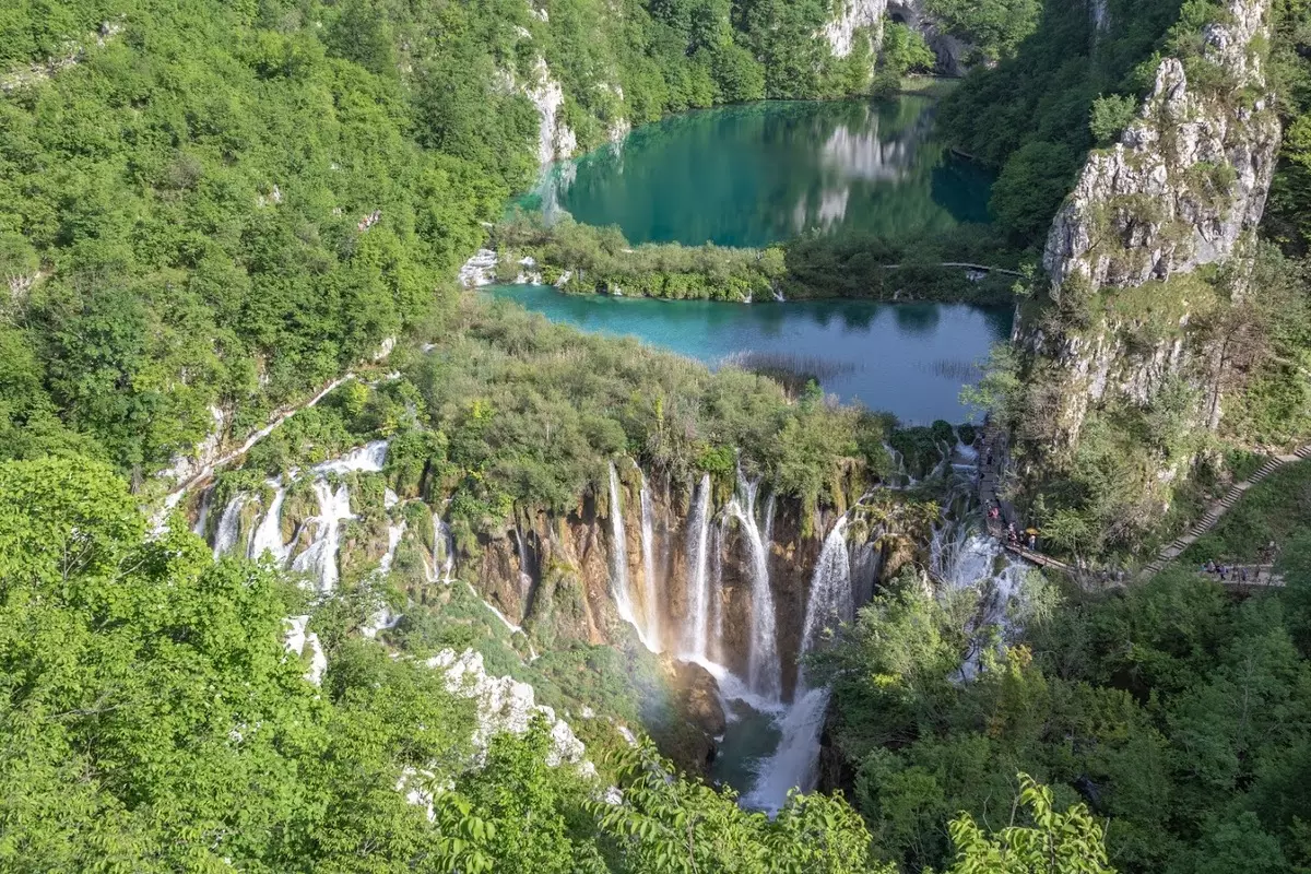 Lacurile Plitvice, cascada Veliki SLAP în lentilă;) 3719_1