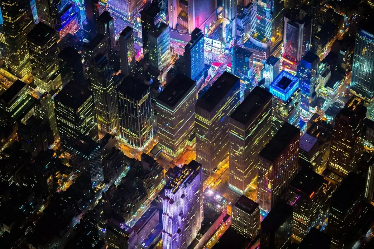 Fotos de Nova York com uma altura de dois quilômetros