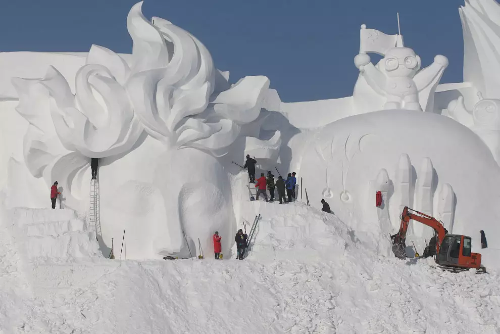 Në Harbin, hapi festivalin më të madh ndërkombëtar të akullit dhe Snow 2019 4657_6