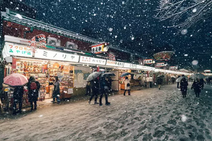 Phénomène météorologique rare pour le Japon: Tokyo couvert de neige sur les photos de Yuichi Yokota (Yuichi Yokota) 5626_7