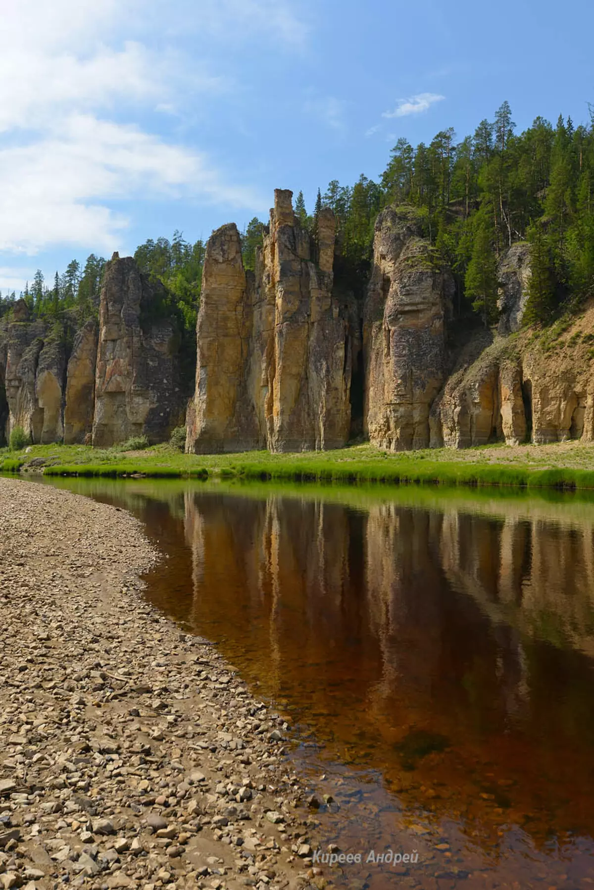 Thar a bheith pictiúrtha !!! Yakutia, piléir Sinsky sa lionsa Kireeva Andrei 5651_11