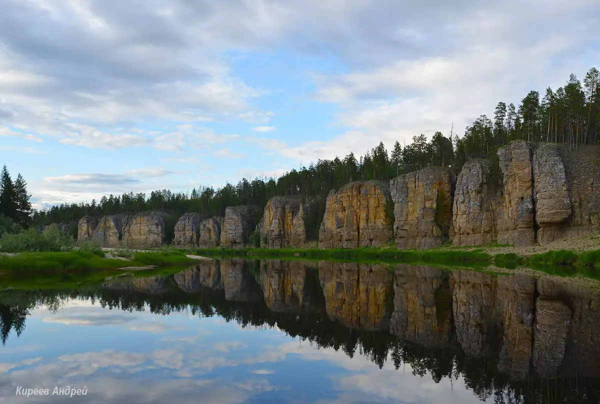 Onheemlech pittoresch !!! Yakutia, sënnegely Pfeiler an der Lens Kiuneva Andrei 5651_15