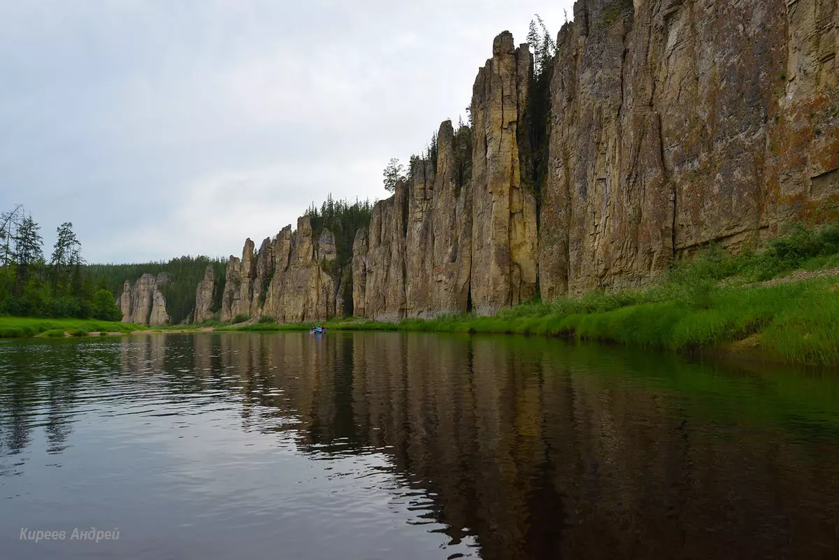 Onheemlech pittoresch !!! Yakutia, sënnegely Pfeiler an der Lens Kiuneva Andrei 5651_17