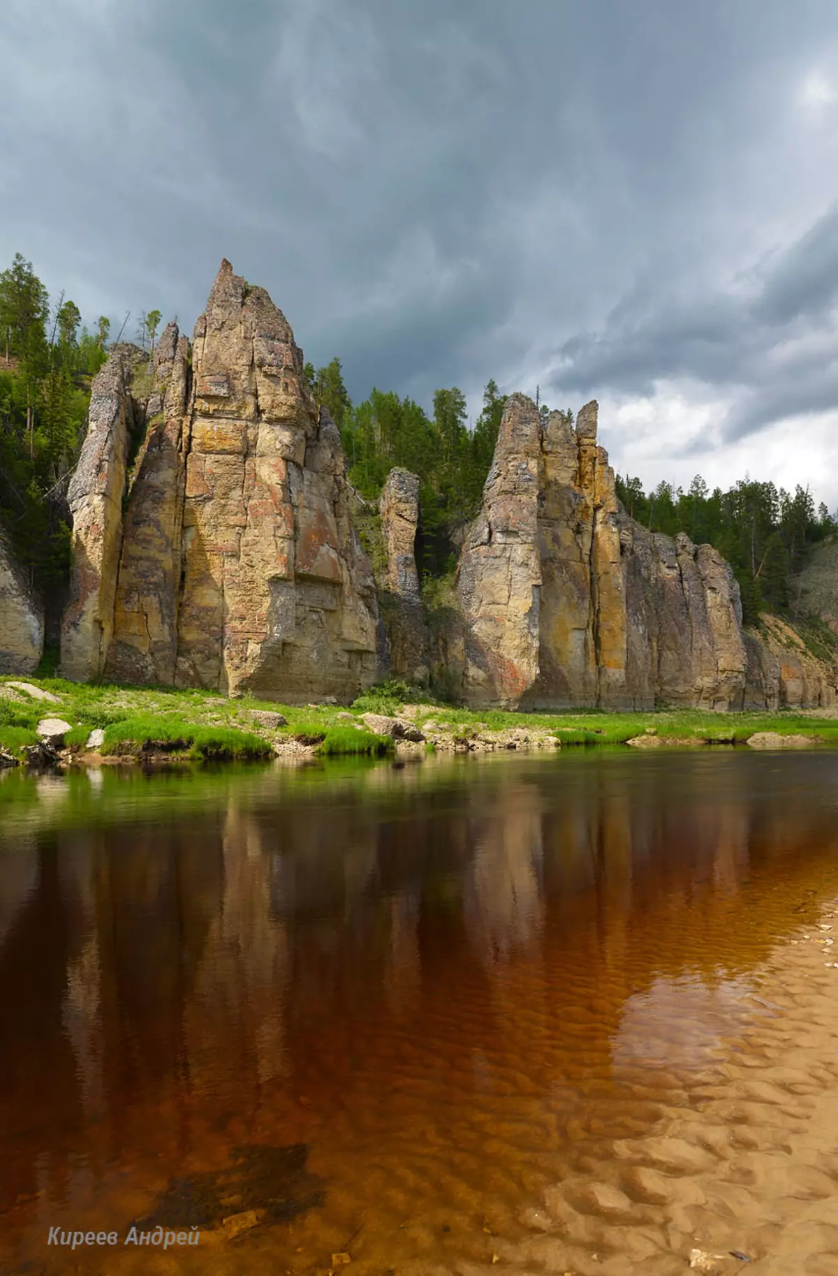 Onheemlech pittoresch !!! Yakutia, sënnegely Pfeiler an der Lens Kiuneva Andrei 5651_8