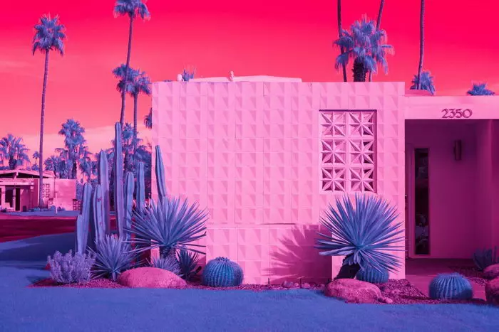 Dunia dalam kacamata merah muda! Palm Springs In Infrared Pictures Kate Ballis (Kate Ballis) 6160_8