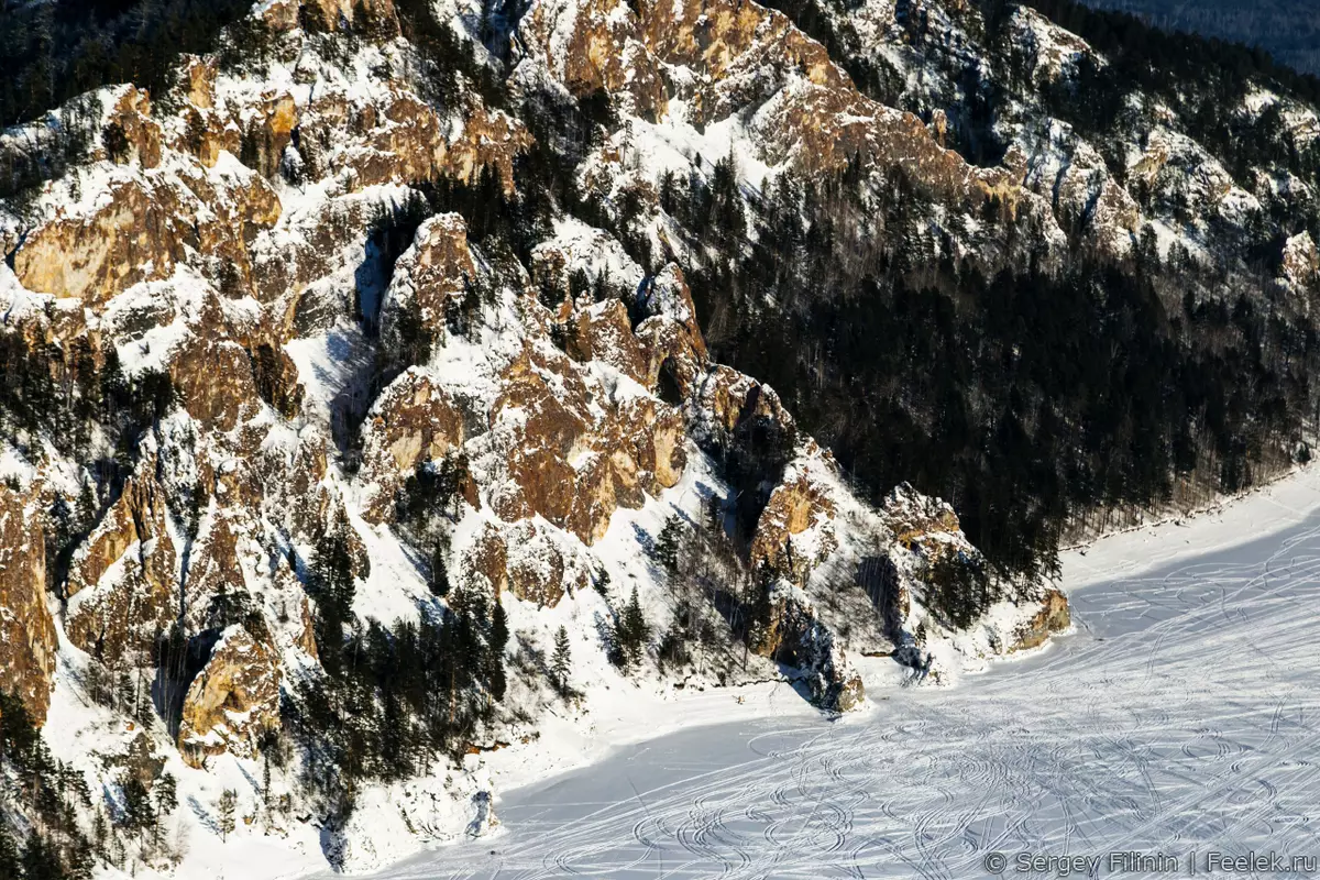 Cea mai bună punte de observare a Mării Krasnoyarsk este partea de sus a dintelui de munte Kozyrevsky. Fotograf sergey filino. 6410_11