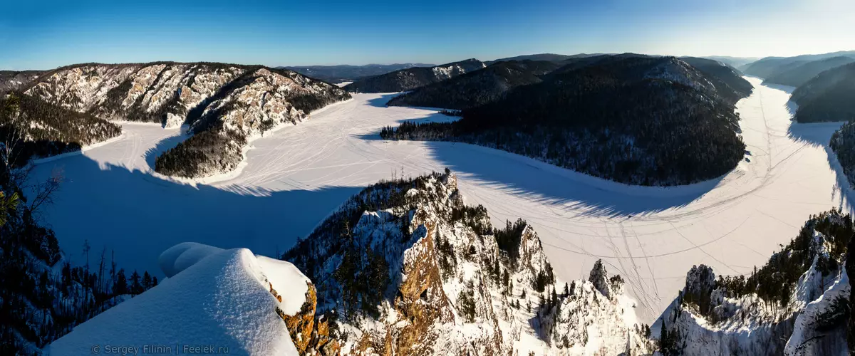 Cea mai bună punte de observare a Mării Krasnoyarsk este partea de sus a dintelui de munte Kozyrevsky. Fotograf sergey filino. 6410_18