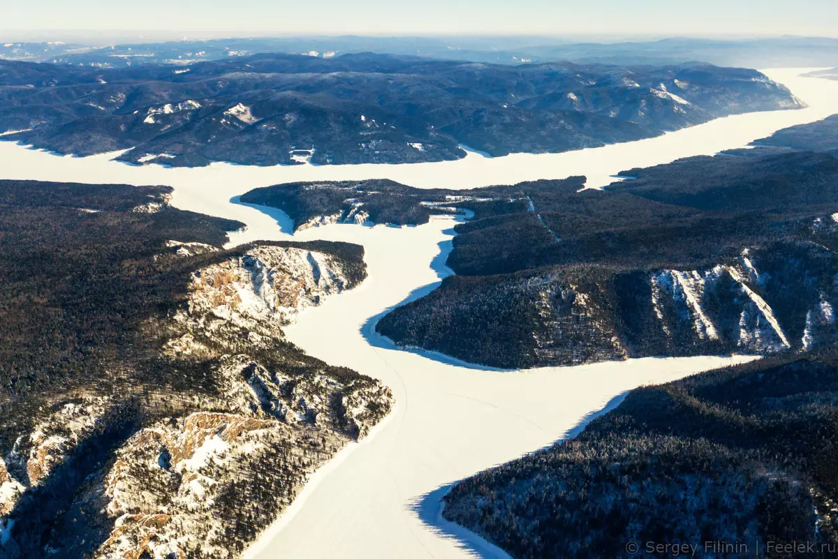 Cea mai bună punte de observare a Mării Krasnoyarsk este partea de sus a dintelui de munte Kozyrevsky. Fotograf sergey filino. 6410_24