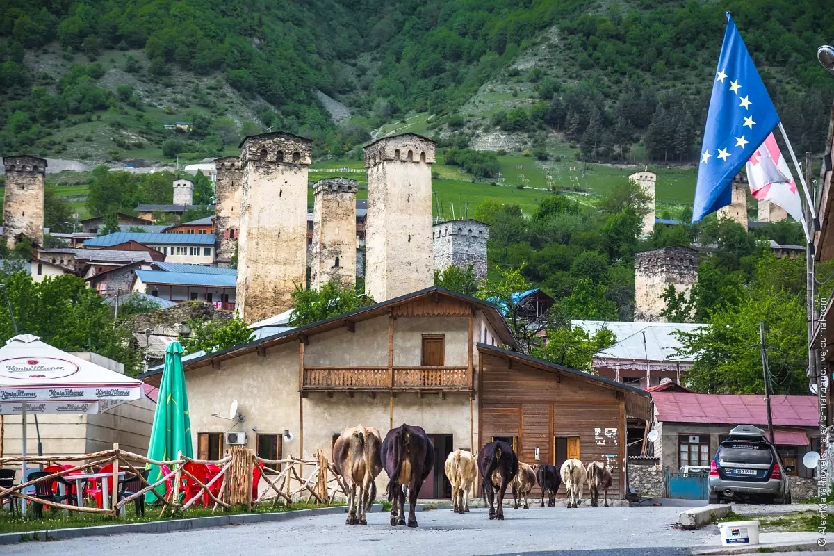 Ingaba i-Svan Tower iphawu luphambili lweGeorgia? Ifoto yefoto ye-maraksets 6430_2