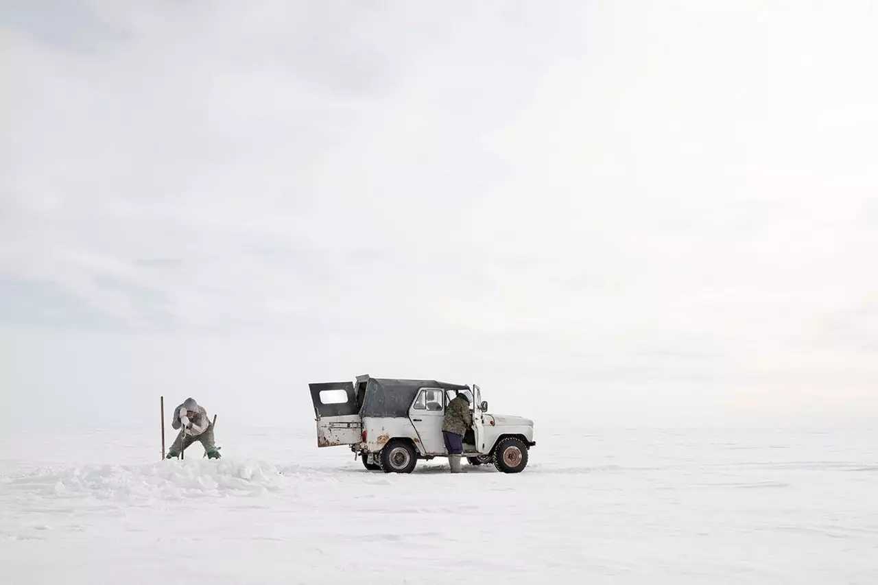 Kung wala'y tubig, apan sa niyebe: Tingtugnaw sa Aral Sea sa Lens Dessier Bizet (Docier Bizet) 6709_1