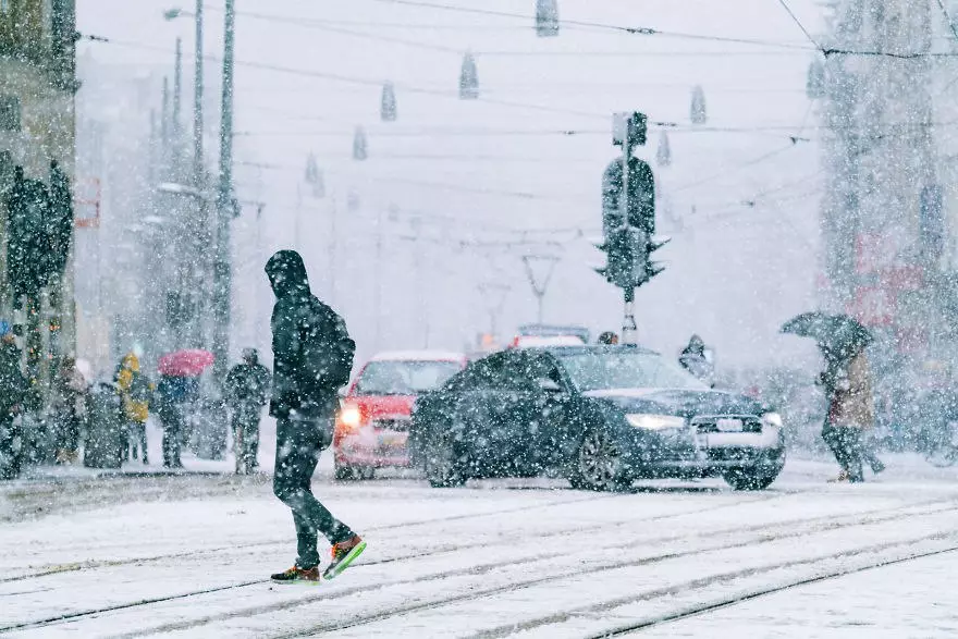 Snowstorm in Amsterdam ao Albert Dros Lens (Albert Dros) 6745_4