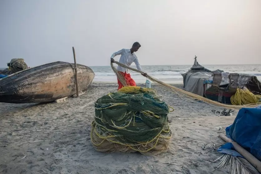 Pueblo de pescadores en la India en las fotos de Alexei Gunkin. 7627_1