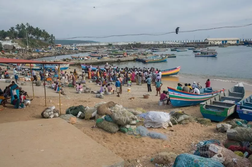 Pueblo de pescadores en la India en las fotos de Alexei Gunkin. 7627_12