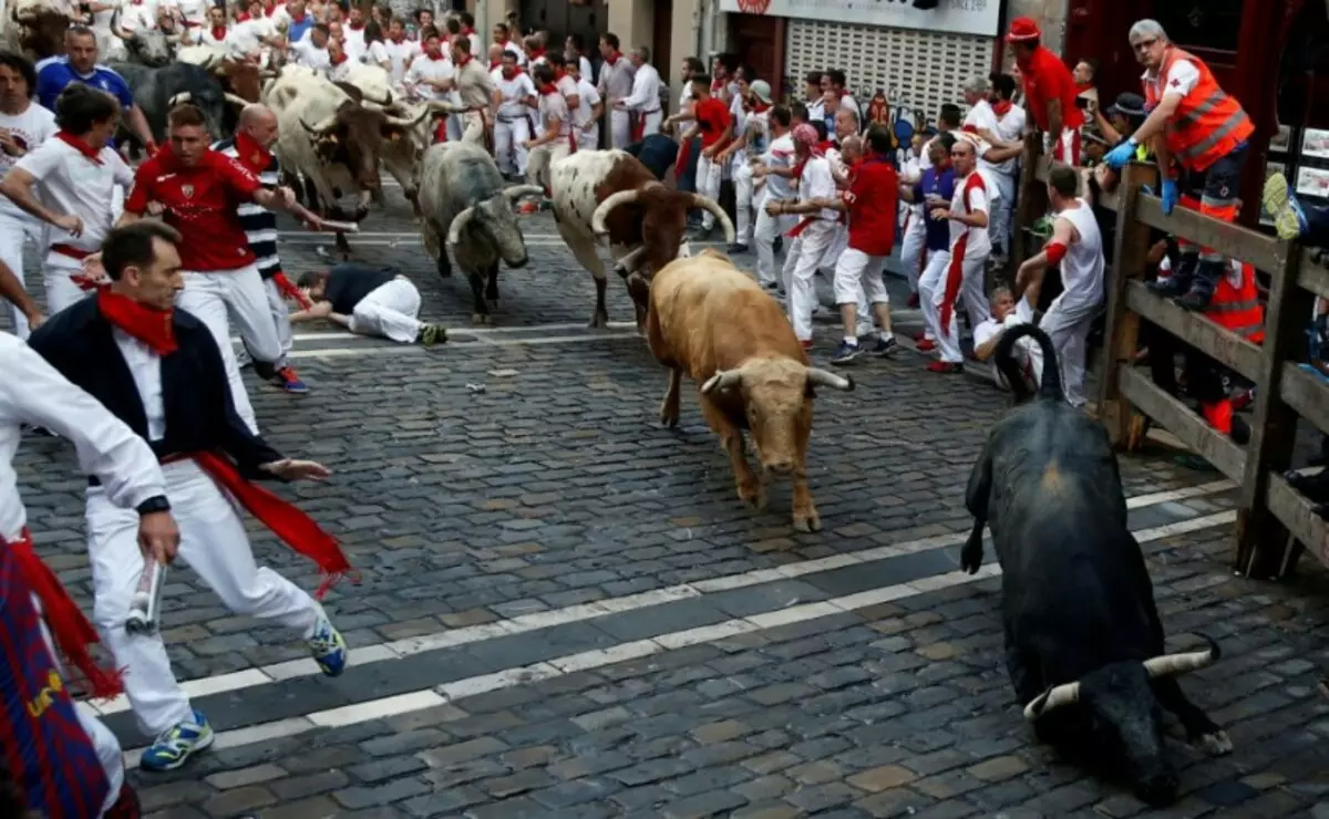 Kwakunjani ukugijima kwezinkunzi ku-Spanish Pamplona 2017;) 7731_18