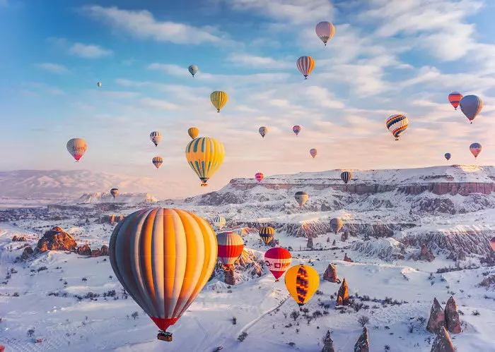 Gunung, matahari dan belon ... Keindahan cappadocia dalam gambar Christina Makeeva 8214_1