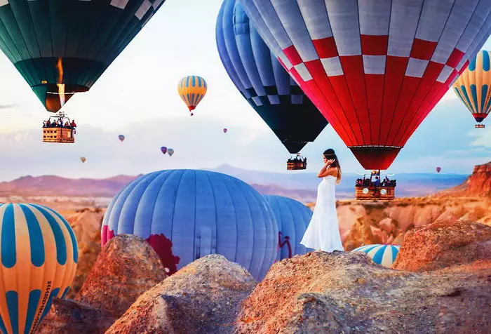 Mountiya, Sun û Balloon ... Bedewiya Cappadocia di wêneyên Christina Makeeva 8214_10