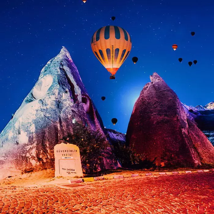 Gunung, matahari dan belon ... Keindahan cappadocia dalam gambar Christina Makeeva 8214_13