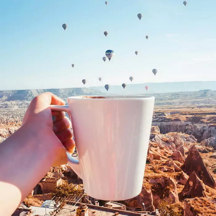 Gunung, matahari dan belon ... Keindahan cappadocia dalam gambar Christina Makeeva 8214_3