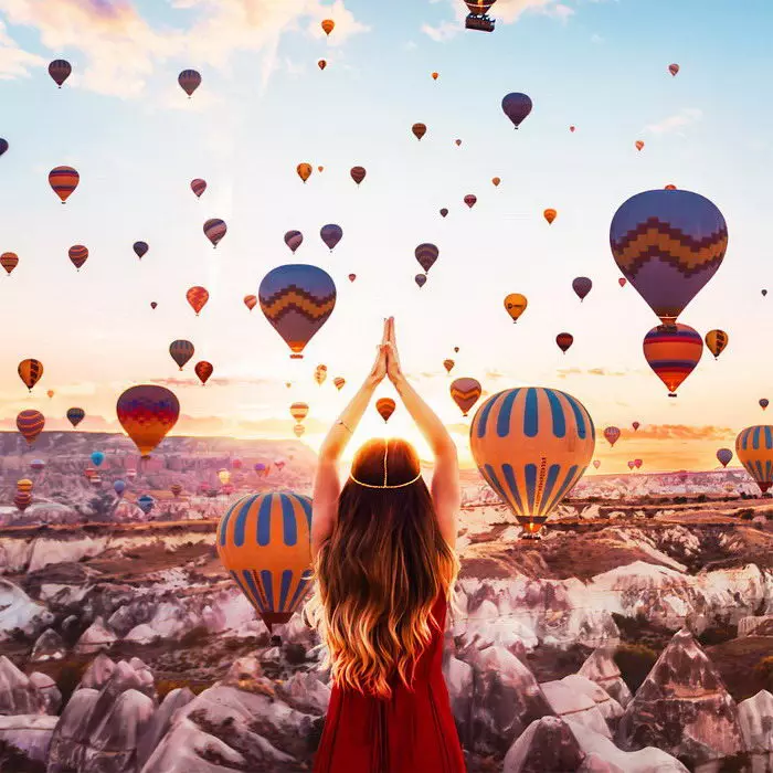 Gunung, matahari dan belon ... Keindahan cappadocia dalam gambar Christina Makeeva 8214_4