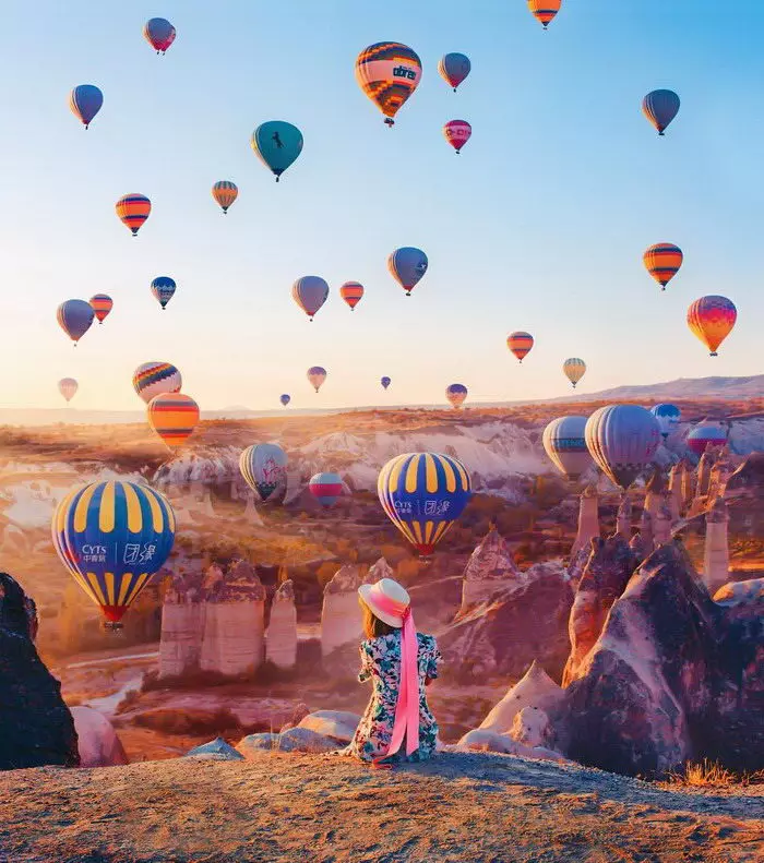 Gunung, matahari dan belon ... Keindahan cappadocia dalam gambar Christina Makeeva 8214_8