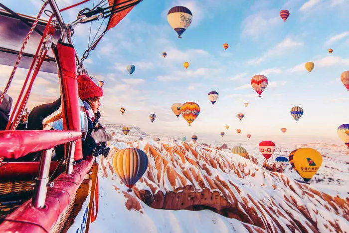 Mountiya, Sun û Balloon ... Bedewiya Cappadocia di wêneyên Christina Makeeva 8214_9