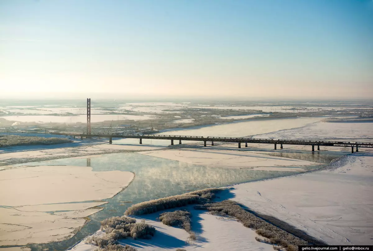 UGRA-kabelbrug oor Bish