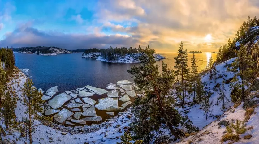 Unike skientme fan 'e winter Ladoga yn' e lens fan Fedor Lashkov 8686_1