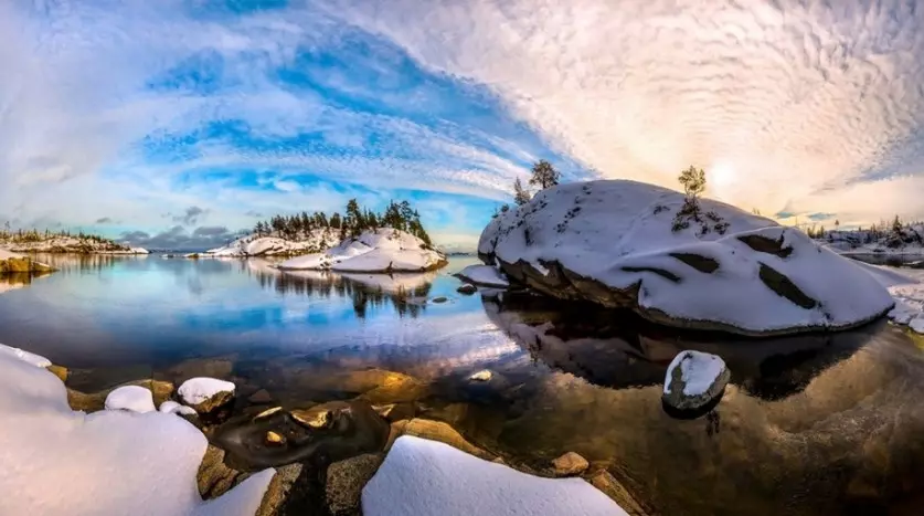 Unike skientme fan 'e winter Ladoga yn' e lens fan Fedor Lashkov 8686_12