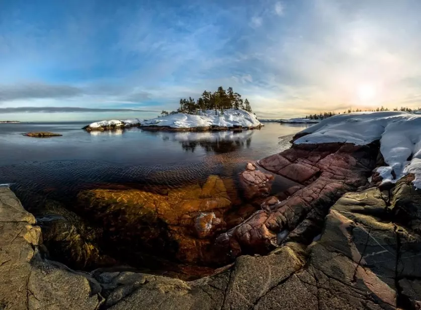 Unike skientme fan 'e winter Ladoga yn' e lens fan Fedor Lashkov 8686_2