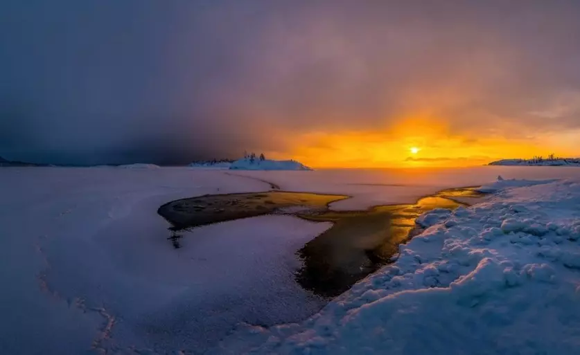 Unike skientme fan 'e winter Ladoga yn' e lens fan Fedor Lashkov 8686_21