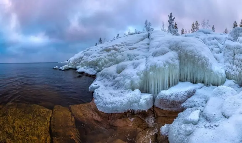 Unike skientme fan 'e winter Ladoga yn' e lens fan Fedor Lashkov 8686_4