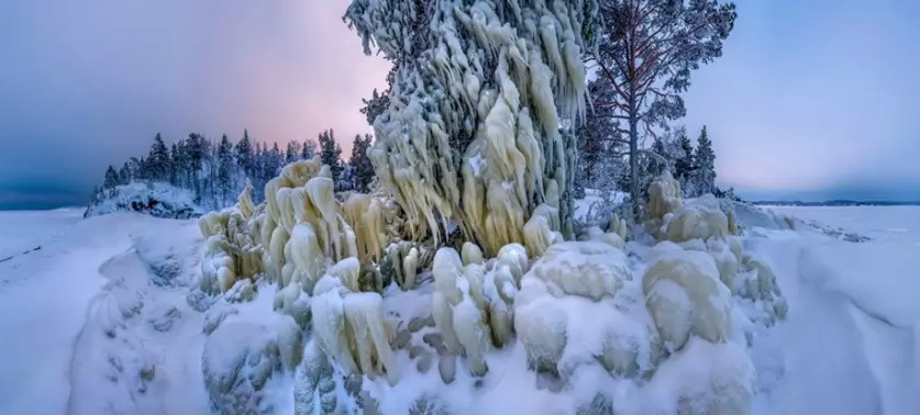 Unike skientme fan 'e winter Ladoga yn' e lens fan Fedor Lashkov 8686_7