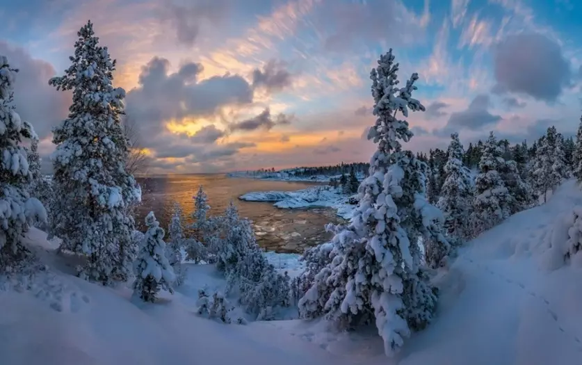 Unike skientme fan 'e winter Ladoga yn' e lens fan Fedor Lashkov 8686_8